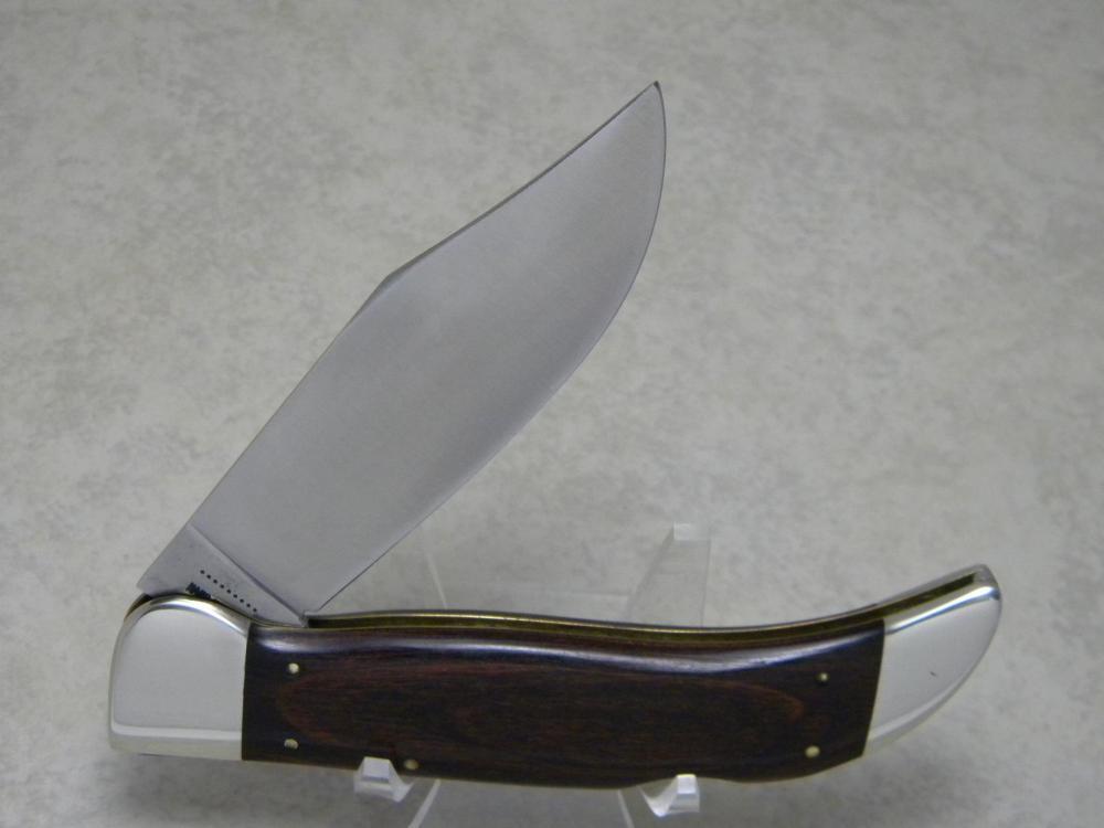 Case XX USA 9 Dot (1981) Wood P172L SSP BOSS Lockback Clasp Knife