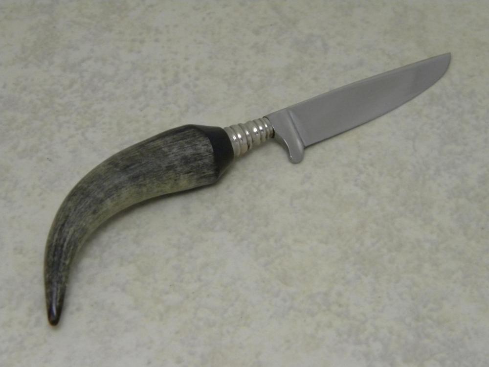 Linder Nicker Solingen Germany Horn Tiny Fixed Blade Sheath Knife