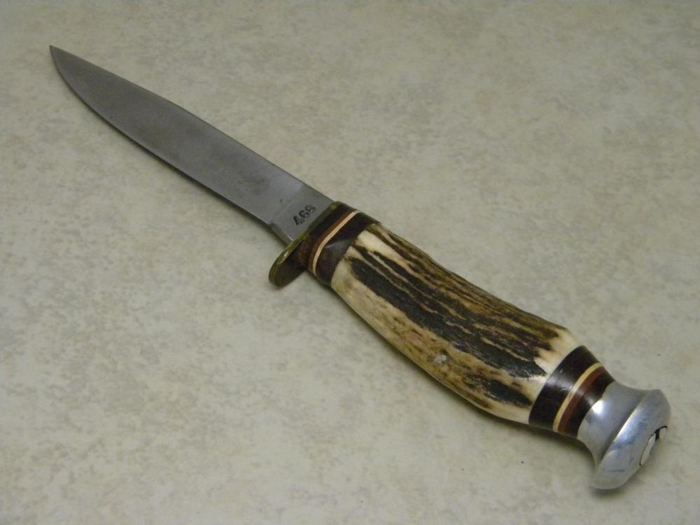 Edge Brand Solingen Germany Stag 468 Extra Hollow Ground Fixed Blade ...