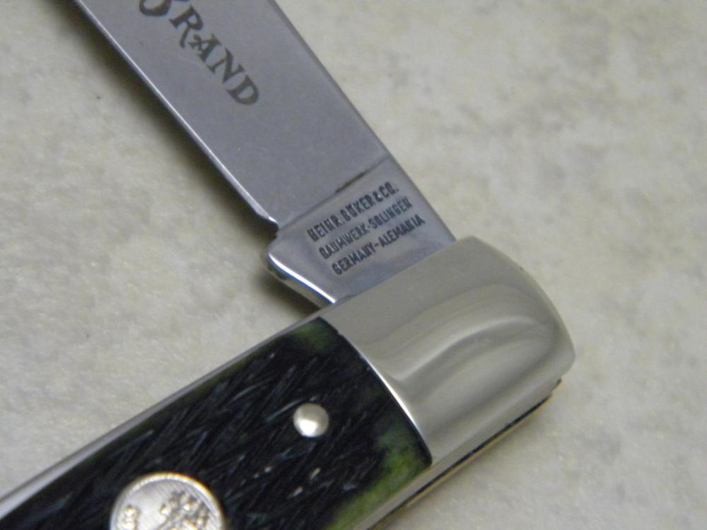 Heinr Boker & Co. Baumwerk Solingen Germany Alemania Tree Brand Green ...