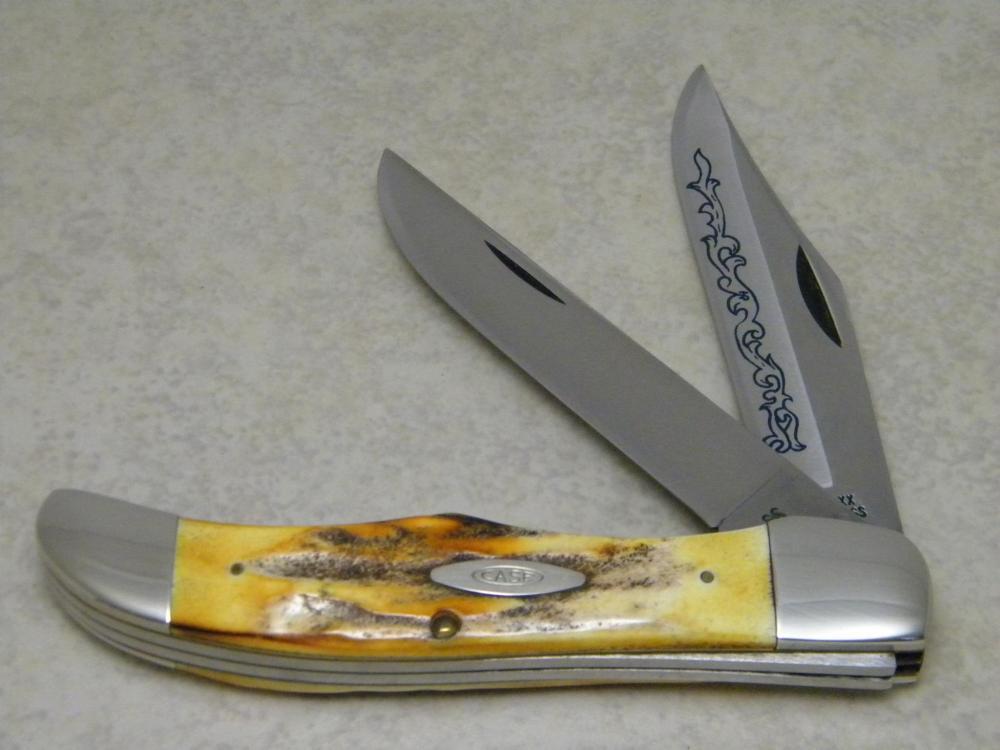 Case XX Stainless USA 3 Dot (1977) Stag 5265 SAB SSP Blue Scroll ...