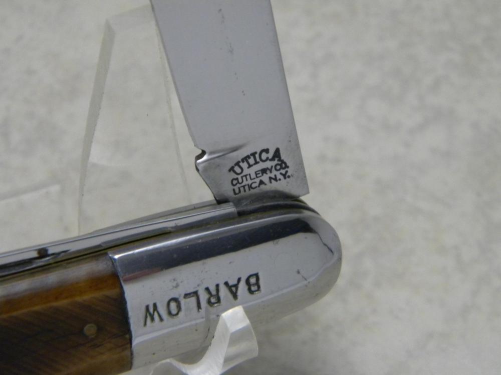 Utica Cutlery Co. Utica NY Saw Cut Bone Barlow Knife