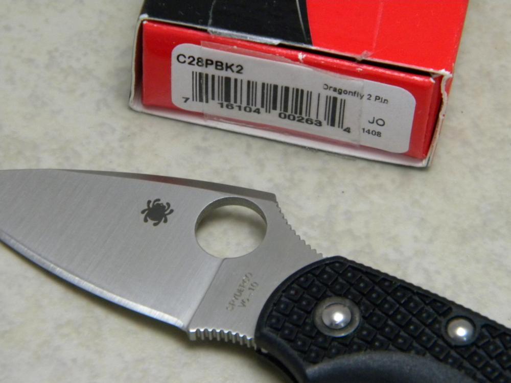 Spyderco VG-10 Seki City Japan C28PBK2 Dragonfly 2 Plain Edge Lockback ...