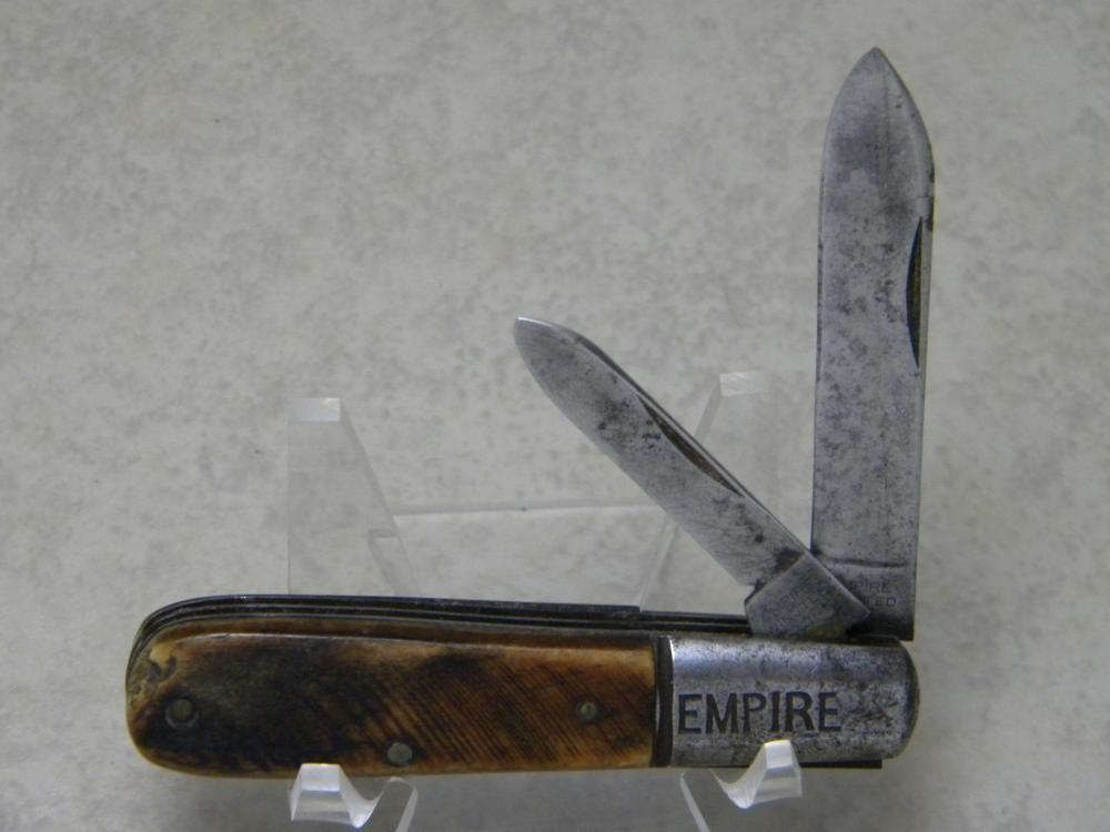 Empire Winstead Conn. Saw Cut Bone 2 Blade Barlow Knife
