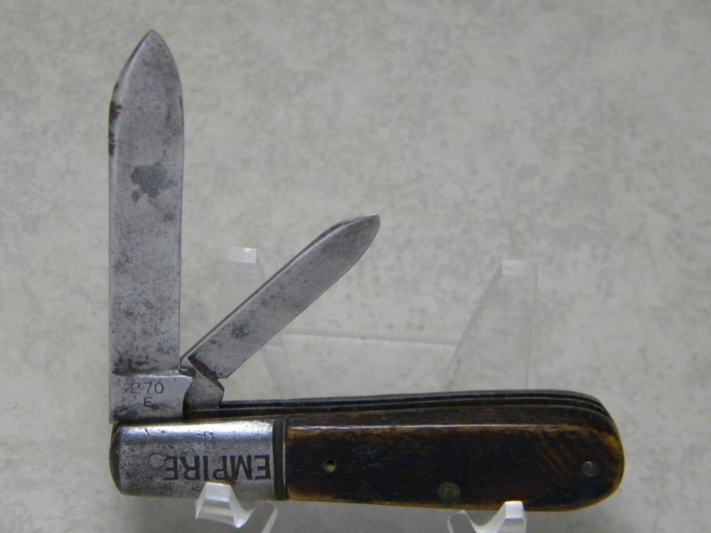Empire Winstead Conn. Saw Cut Bone 2 Blade Barlow Knife