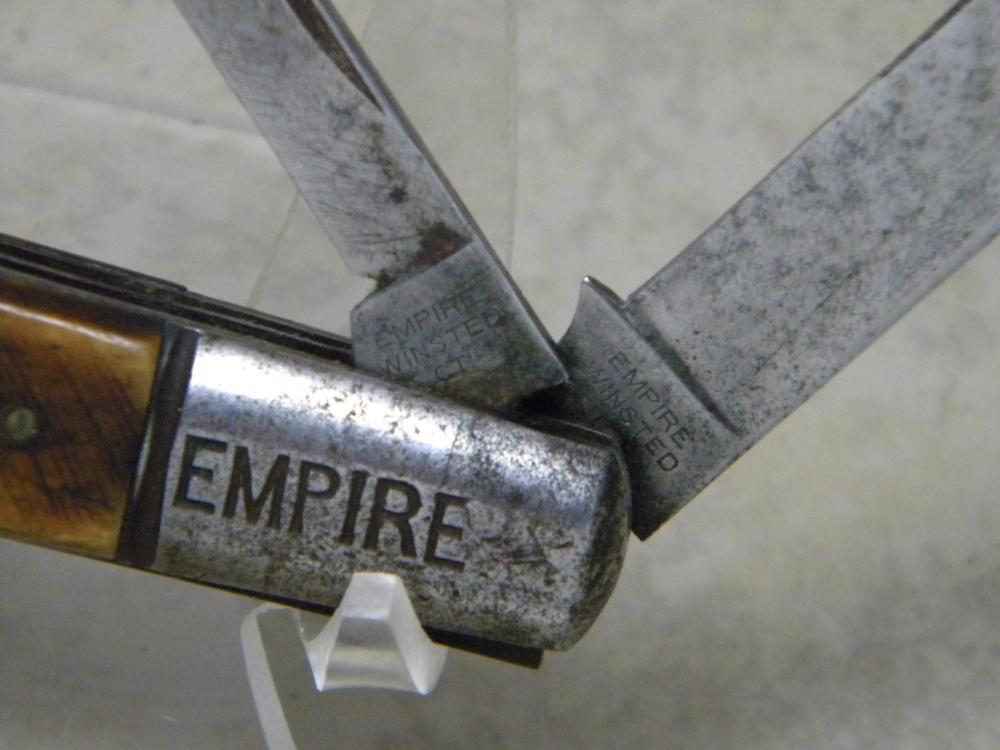 Empire Winstead Conn. Saw Cut Bone 2 Blade Barlow Knife