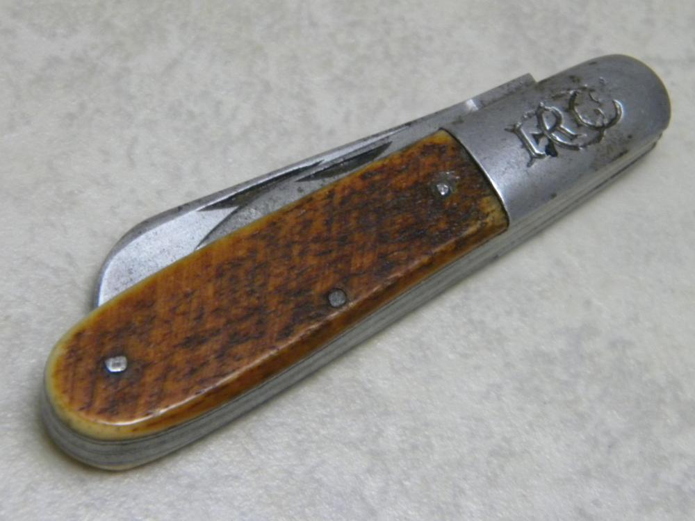 Robeson Cutlery Rochester RCC Saw Cut Bone Barlow Knife c.1896-1922