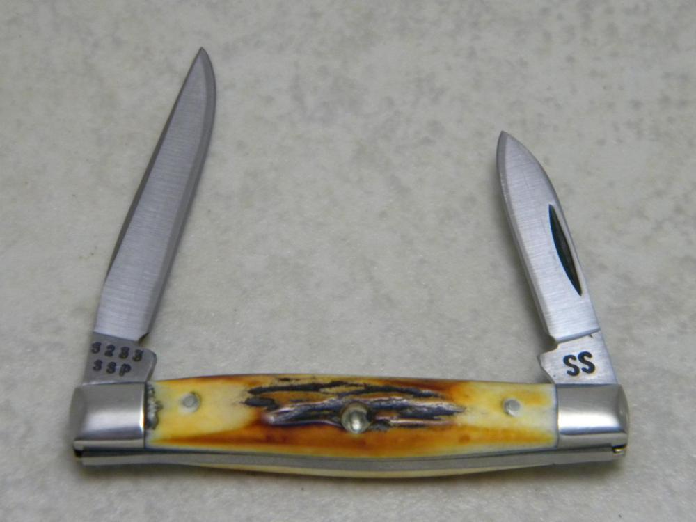 Case XX USA 4 Dot (1976) Stag 5233 SSP Razor Edge Pen Knife