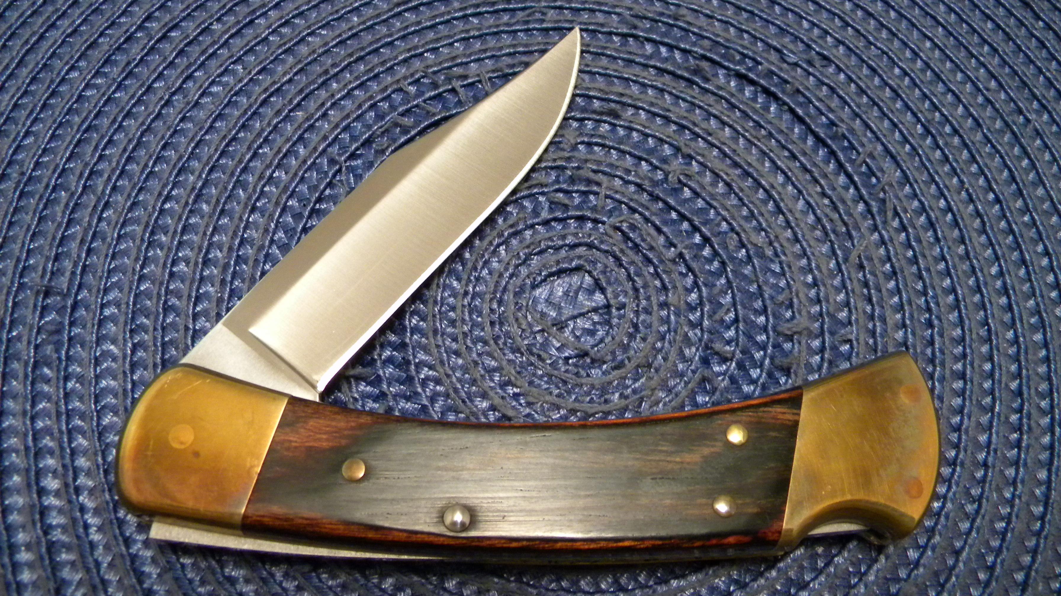 Buck 110 USA Hunter Wood Folding Lockback Knife Chuck Buck Rep Weekend ...