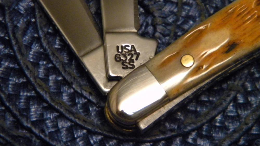 Case XX USA 2010 Amber Bone 6327 SS Stockman Knife in Box