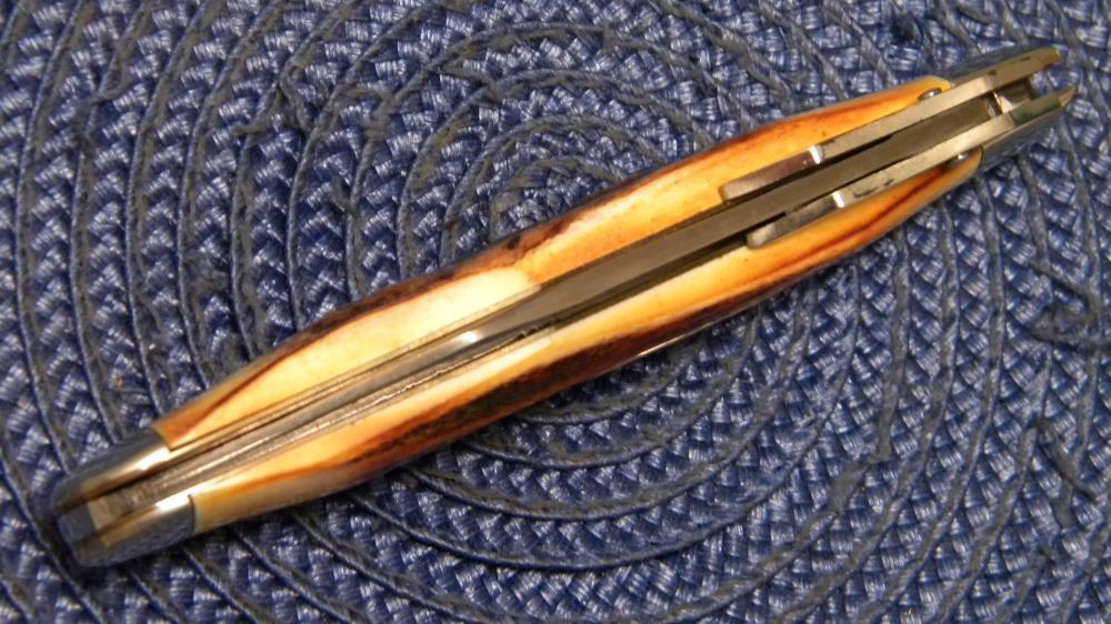 Case XX Stainless USA 4 Dot (1976) Stag 5111 1/2 L SSP Razor Edge Swing ...