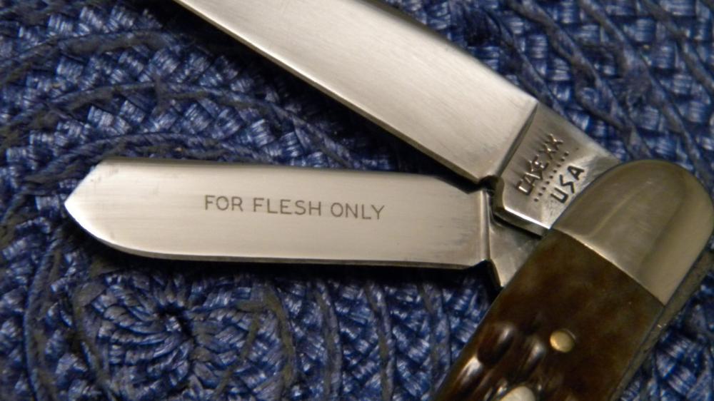 Case XX USA 9 Dot (1981) Bone 6318 PU Punch Blade Stockman Knife