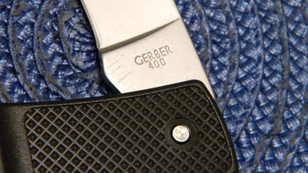 Gerber Portland OR USA Black Micro LST Model 400 Lockback Knife in Box