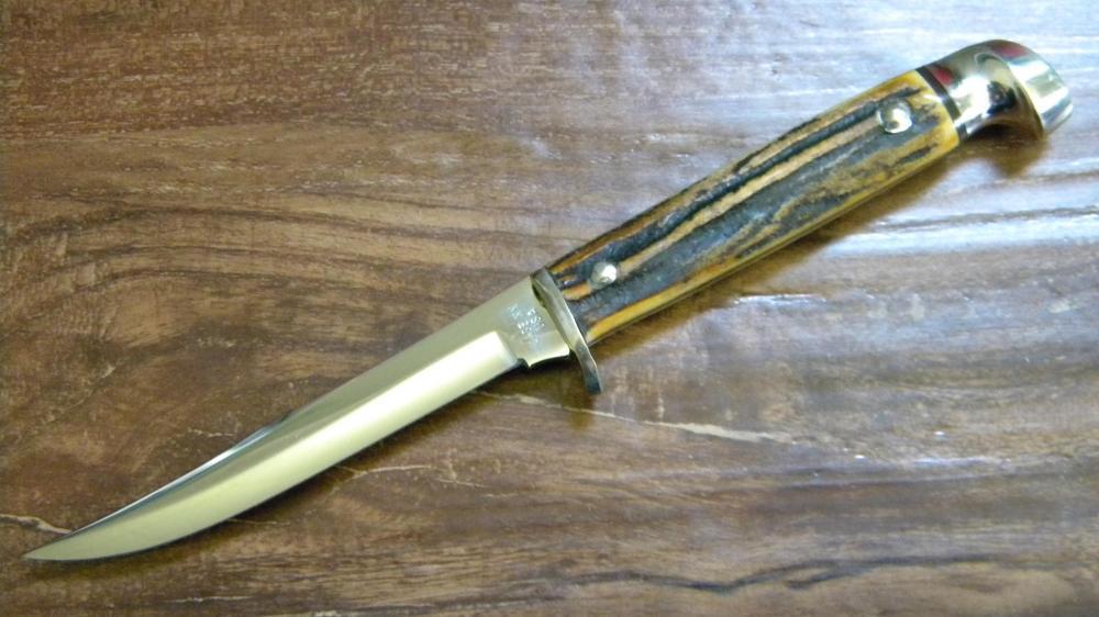 Case XX USA 1965-69 Stag M5F Fixed Blade Sheath Knife