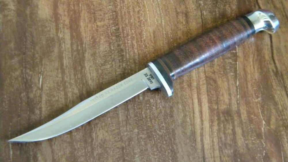 Case XX USA 1965-69 Stacked Leather M3F Tested XX Razor Edge Fixed ...