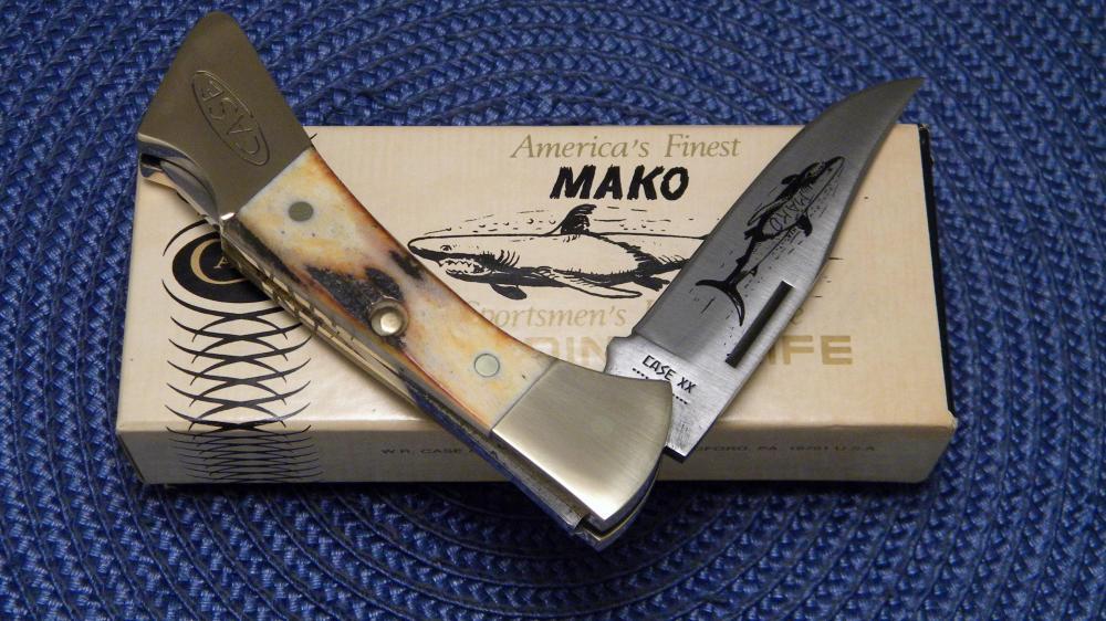 Case XX SS USA 10 Dot (1980) Stag 5158 LSSP Mako Lockback Knife in Box