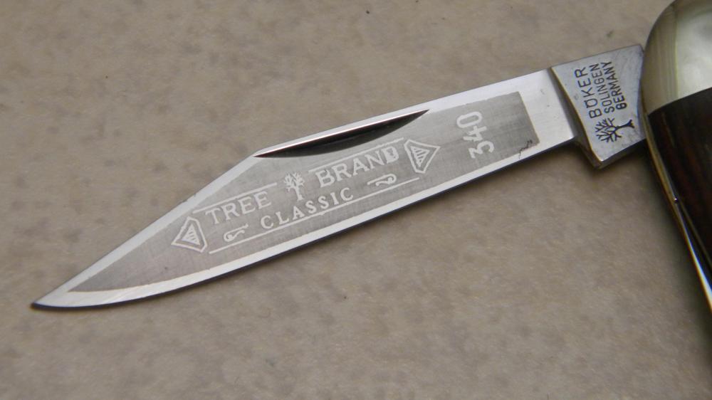 Boker Solingen Germany Tree Brand Classic Wood 340 Jack Knife c.1978-1984