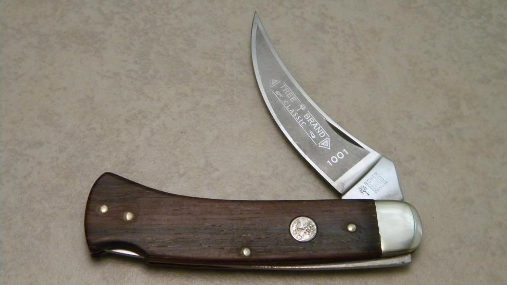 Boker Solingen Germany Stainless Tree Brand Classic Wood 1001 Lockback ...