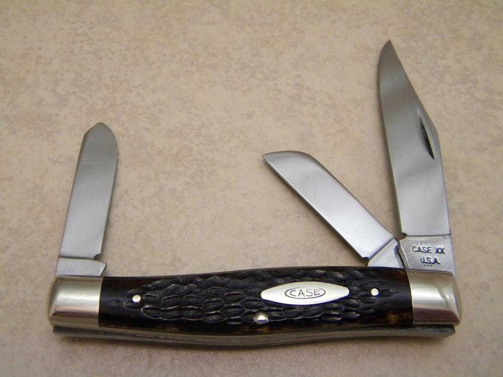 Case XX USA 3 Dot (1977) Bone 6375 Large Stockman Knife