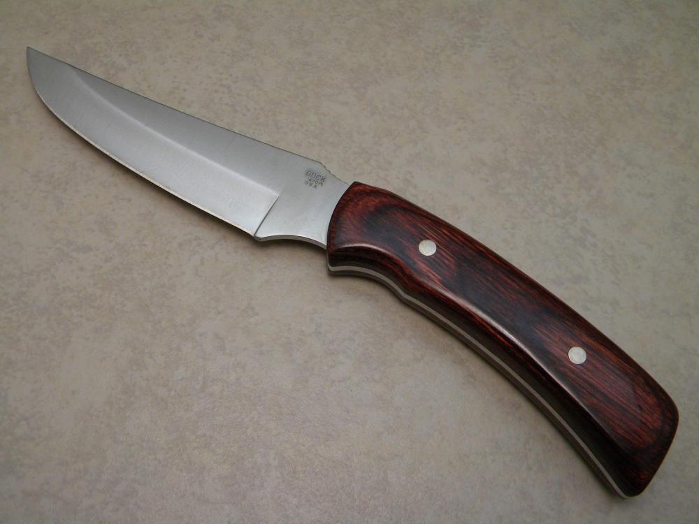 Buck 470 USA Wood Fixed Blade Sheath Knife Limited Production 1997