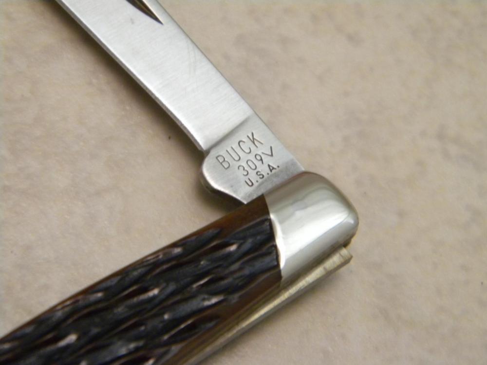 Buck 309 USA Jigged Bone 2 Blade Stockman Knife c.1989