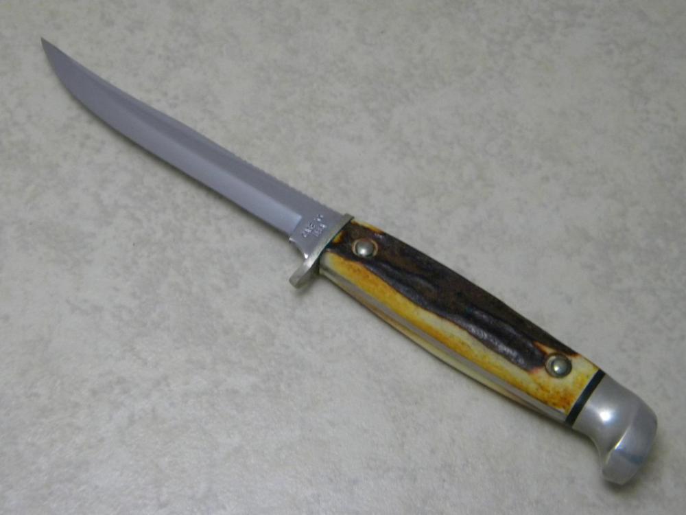 Case XX USA 1965-69 Stag M5F Fixed Blade Sheath Knife