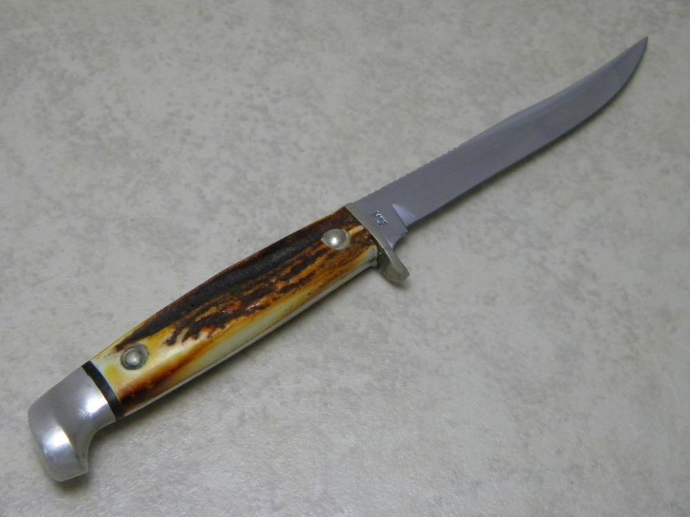 Case XX USA 1965-69 Stag M5F Fixed Blade Sheath Knife