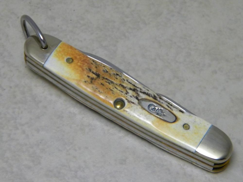 Case XX USA 2007 Genuine Stag 54090R SS Jr. Scout Knife in Box