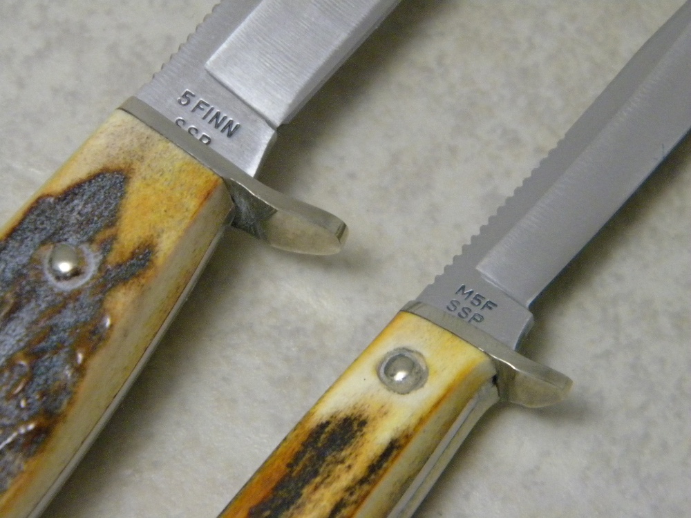 Case XX USA 1977 Stag M5F, 5 FINN, 516-5, 523-5 SSP Blue Scroll Fixed ...