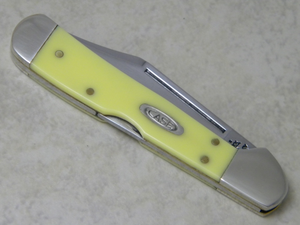 Case XX USA 2004 Yellow 31749L CV Mini Copperlock Knife in Box