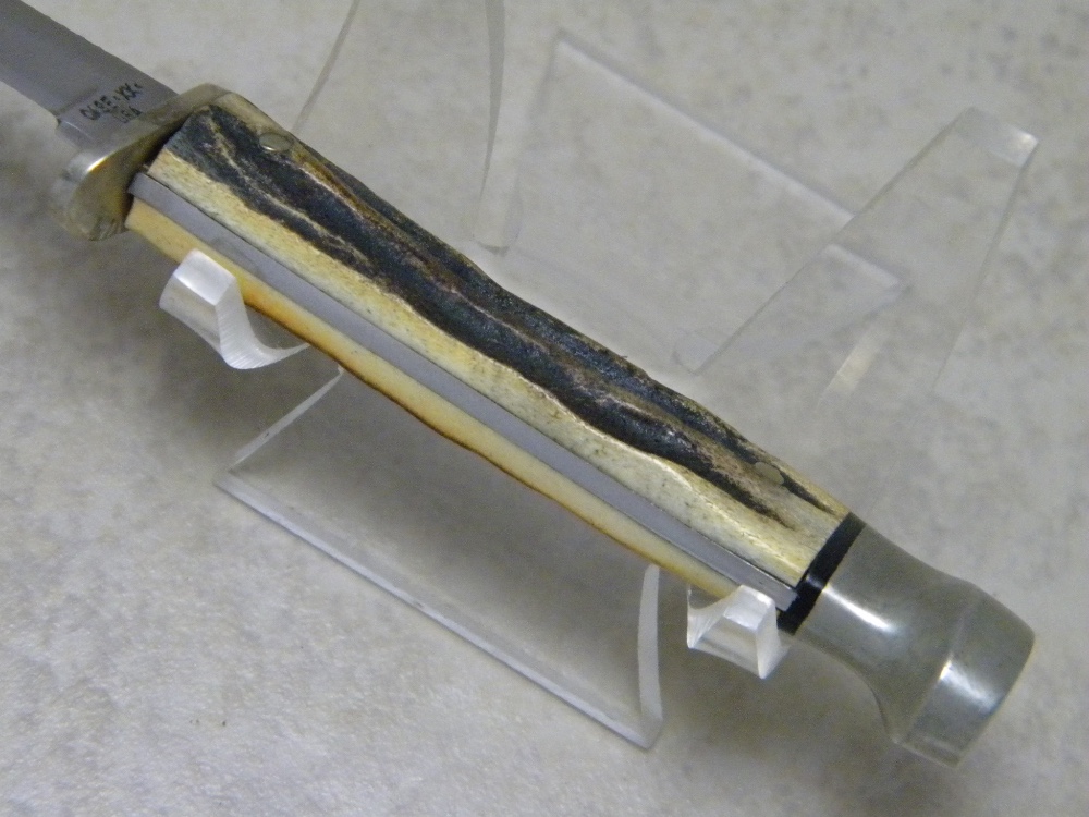 Case XX USA 2 Dot (1978) Stag M5F Red Etch Fixed Blade Sheath Knife