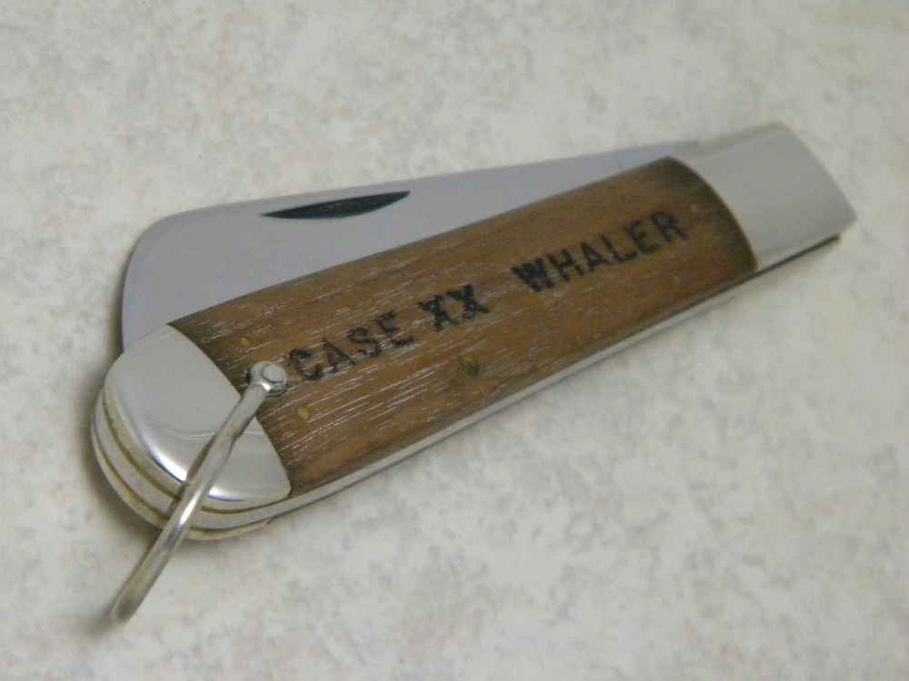 Case XX Stainless USA 3 Dot (1977) Wood 1199 SH R Case XX Whaler Knife