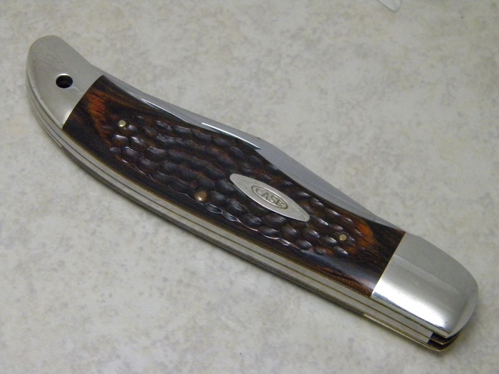 Case XX USA 10 Dot (1970) Wood 6265 SAB Folding Hunter Knife