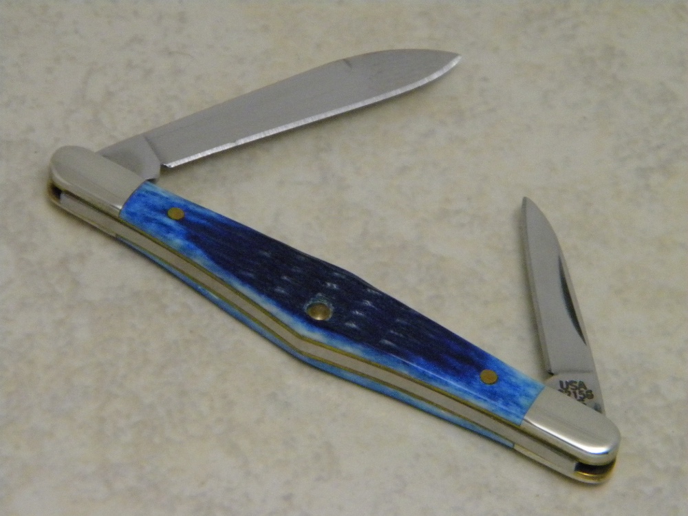 Case XX USA 2002 Blue Bone 62156 SS Coca Cola Tuxedo Knife