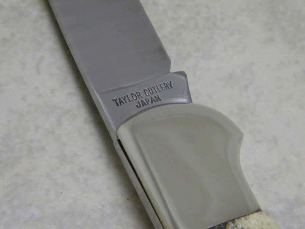 Taylor Cutlery Japan Elk Horn Surgical 1980 Stag Copperhead Lockback ...