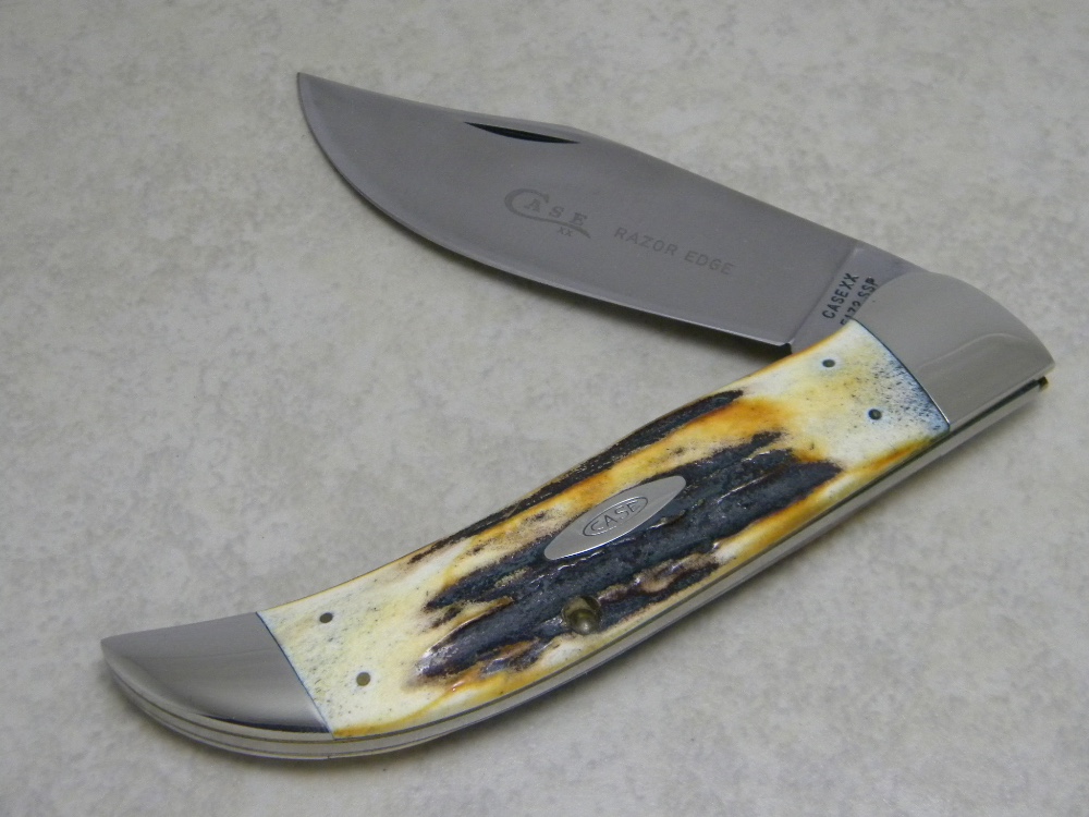 Case XX USA 4 Dot (1976) Stag 5172 SSP Razor Edge Clasp Knife