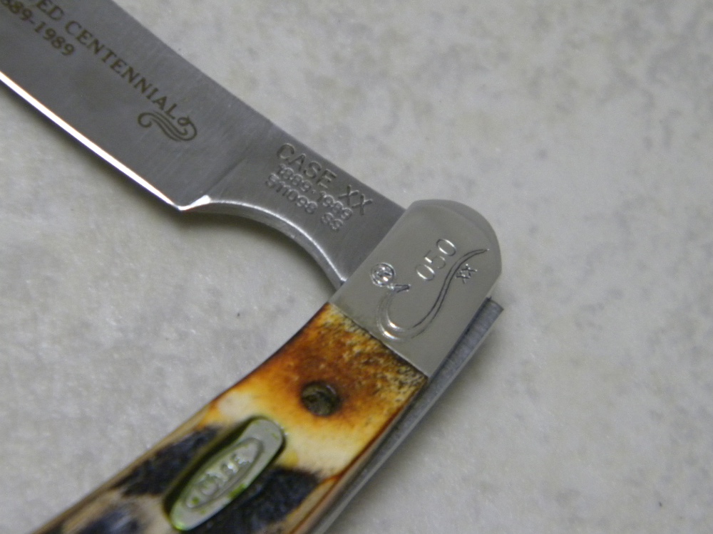 Case XX USA Stag 511098 SS "Case XX Tested Centennial 1889-1989" Razor ...