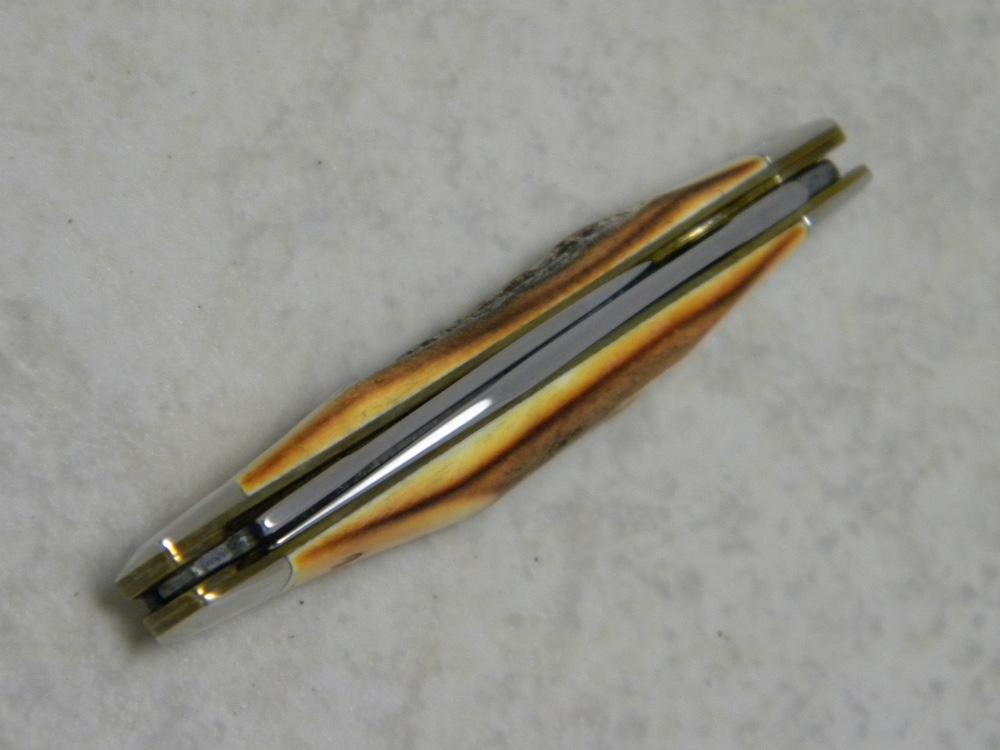 Case XX USA Stag 5233 SS "Case XX Tested Centennial 1889-1989" Tiny 2 ...