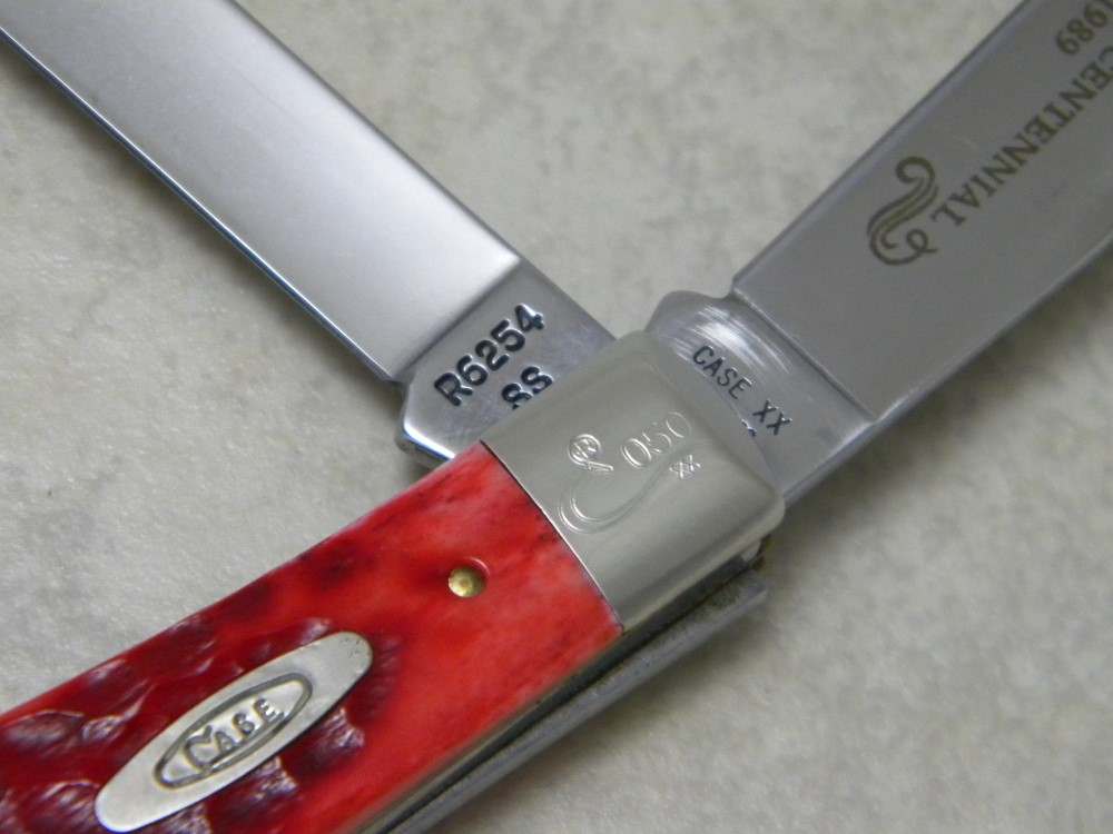 Case XX USA Tested Centennial 1889-1989 Serial #050 Red Bone R6254 SS ...
