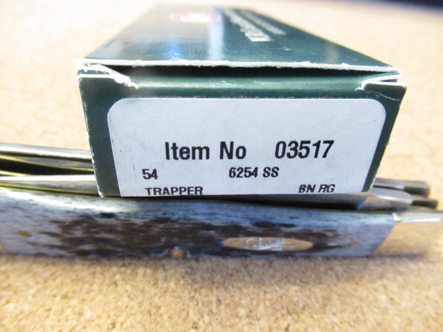 2001 Case XX Pitch Black Trapper Pattern # 6254 SS