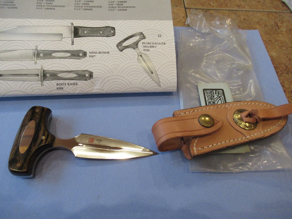 AL-Mar Push Dagger Early 80's Model 8506 Snubby