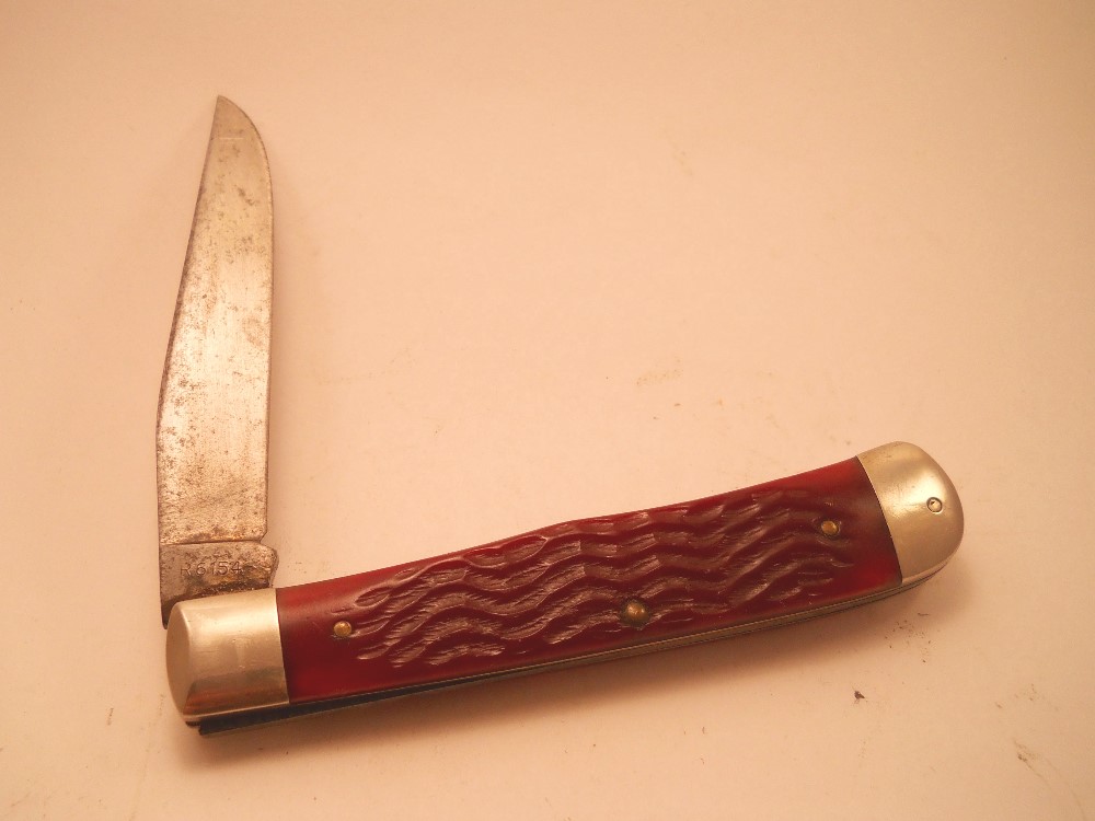 Case 6154 Trapper Knife 1980's Roger's Bone