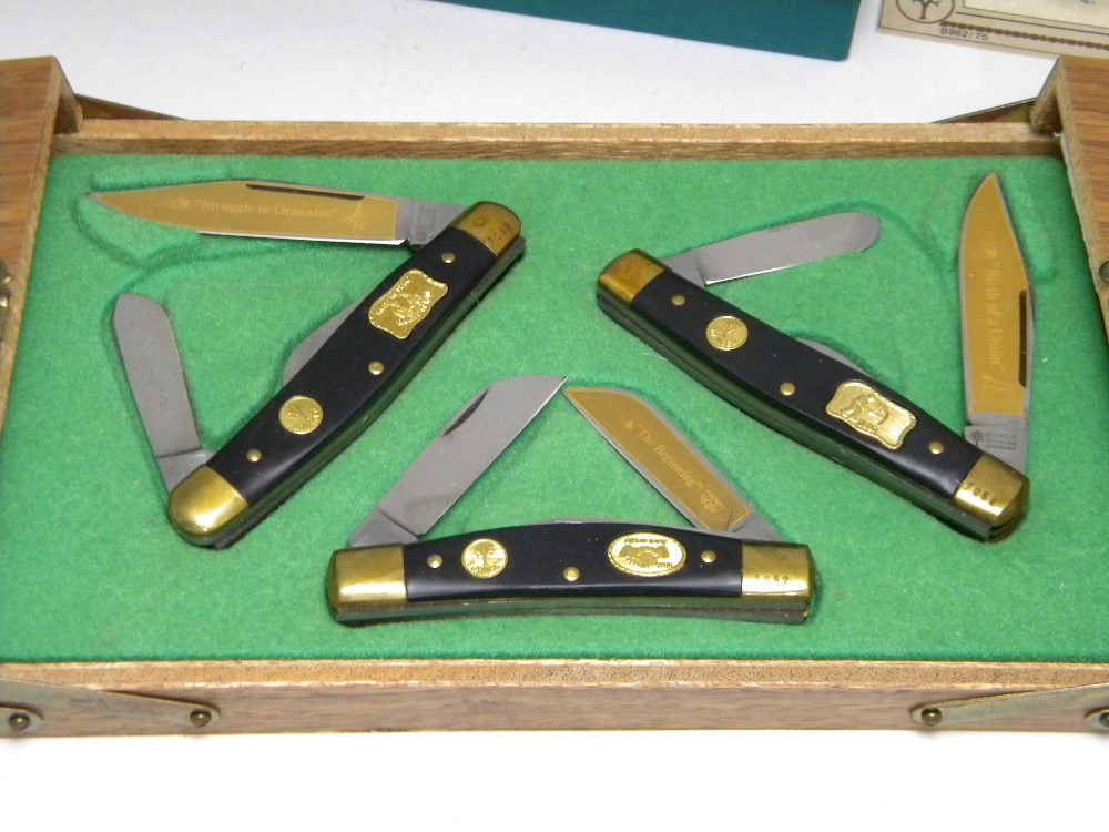 Boker Tree Brand Solingen, Germany Black Miner's Commemorative Set of 3 ...