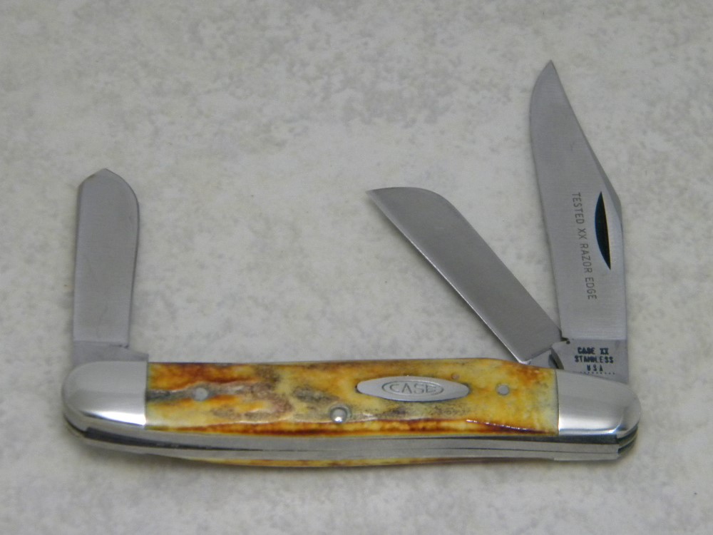 Case XX Stainless USA 9 Dot (1971) Stag 5347HP SSP Tested XX Razor Edge ...