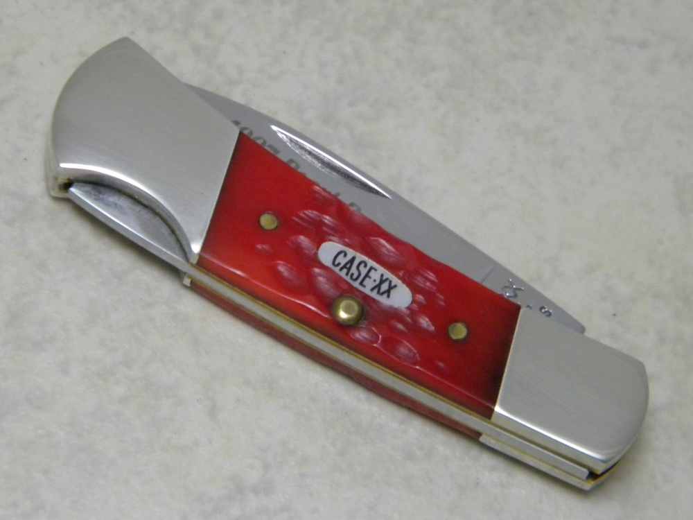Case XX USA 3 Dot (1997) Red Bone 61225L SS Pearl Premiers Lockback ...
