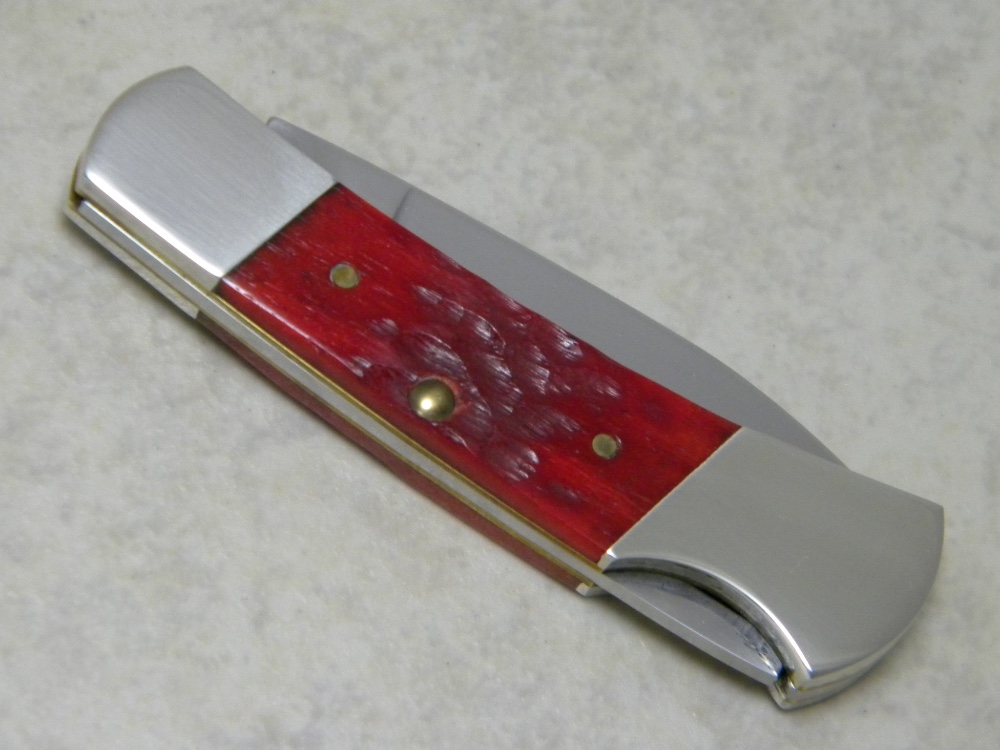 Case XX USA 3 Dot (1997) Red Bone 61225L SS Pearl Premiers Lockback ...