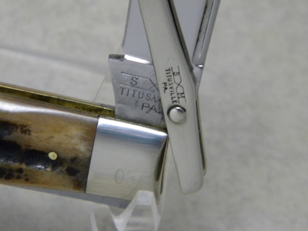 Schatt & Morgan Stag Bone "2002 Wolverine Knife Collectors Club" Swing ...