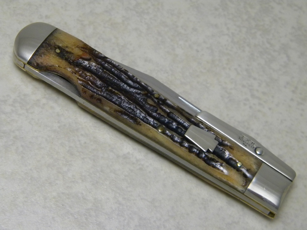 Schatt & Morgan Stag Bone "2002 Wolverine Knife Collectors Club" Swing ...