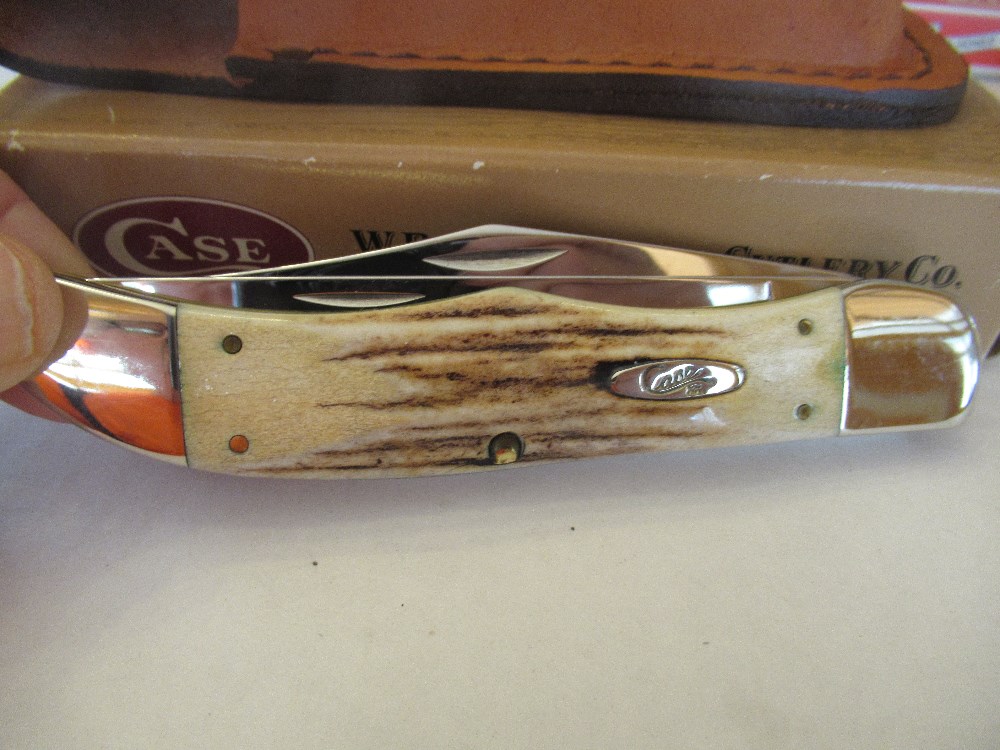 Case XX 2000 Vintage Stag Folding Hunter Pattern # V5265 SS