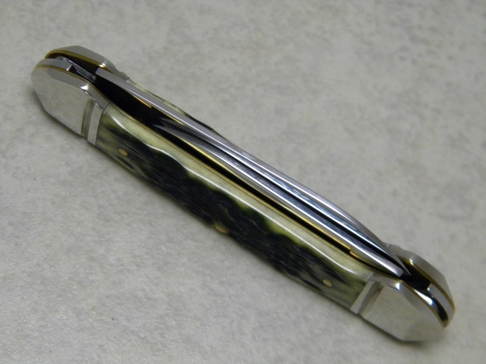 Case XX USA 2010 Olive Green Bone 62131 SS Canoe Knife